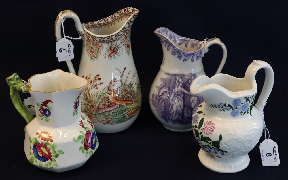 Lot 6 - A group of four 19th Century Welsh pottery