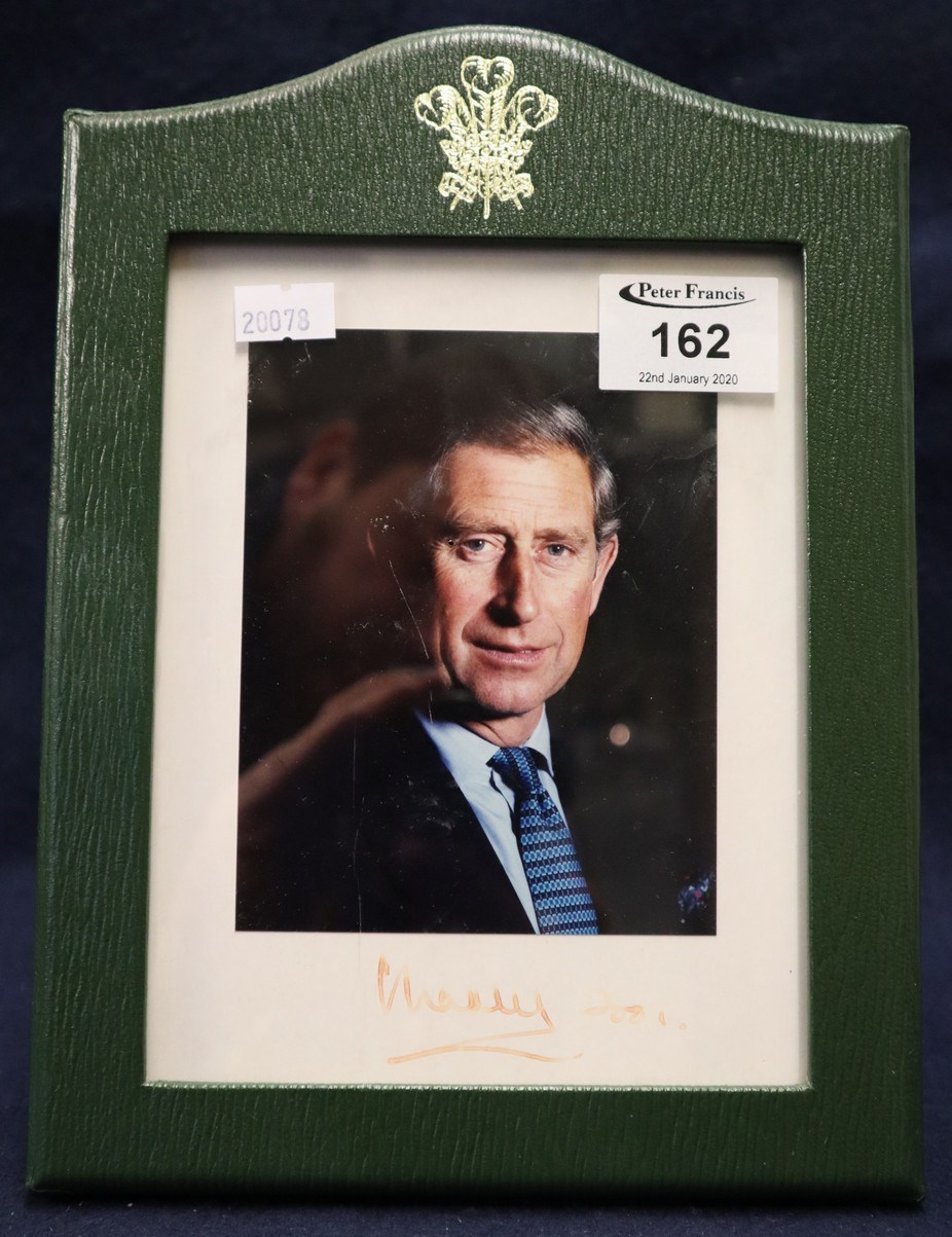 Lot 162 - Signed Prince Charles photo dated 2001 in