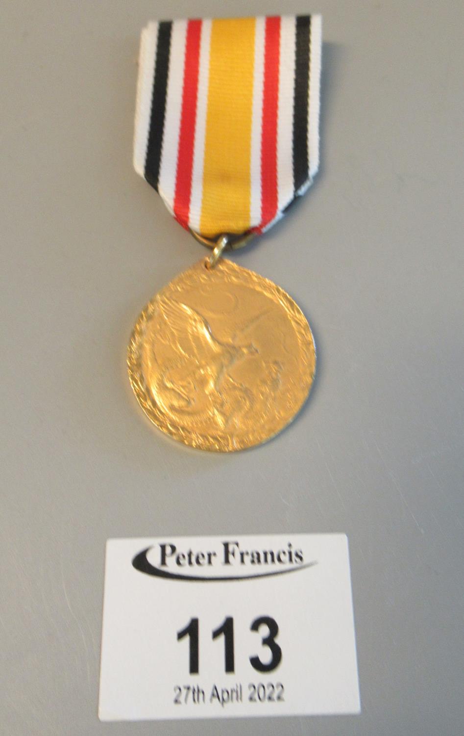 German Boxer rebellion China medal - auctions & price archive